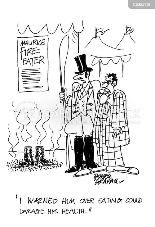 Eating Fire Cartoons and Comics - funny pictures from CartoonStock