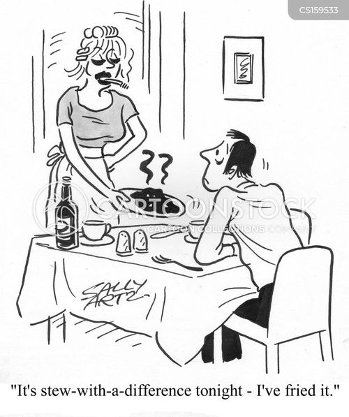 Wife's Cooking Cartoons and Comics - funny pictures from CartoonStock