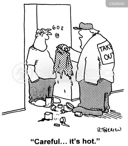 Take Away Food Cartoons and Comics - funny pictures from CartoonStock