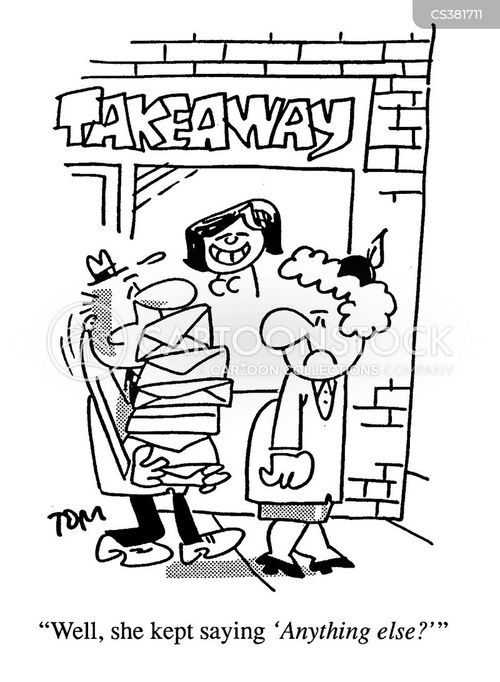 Takeout Addiction Cartoons and Comics - funny pictures from CartoonStock