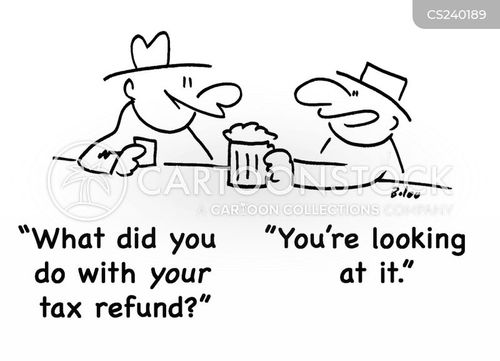 Tax Refund Cartoons and Comics - funny pictures from CartoonStock