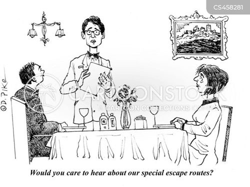 Escape Route Cartoons and Comics - funny pictures from CartoonStock