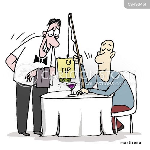 Service Tip Cartoons and Comics - funny pictures from CartoonStock