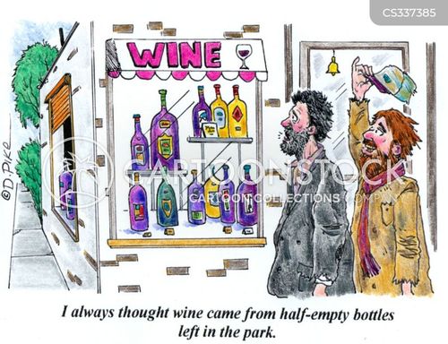 Empty Wine Bottle Drawing