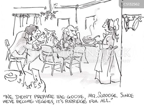 Christmas Lunches Cartoons and Comics - funny pictures from CartoonStock