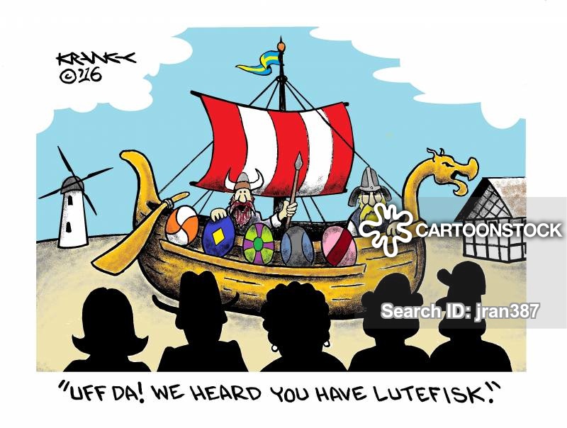 Lutefisk Cartoons and Comics - funny pictures from CartoonStock