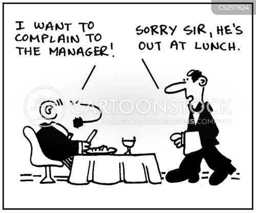 Complaint Management Cartoons and Comics - funny pictures from CartoonStock