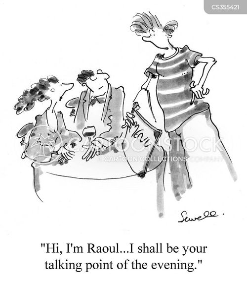 Awkward Conversation Cartoons and Comics - funny pictures from CartoonStock