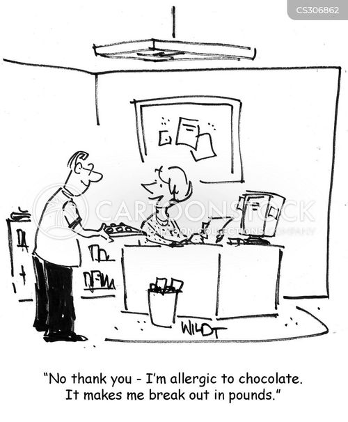 Chocolate Snack Cartoons and Comics - funny pictures from CartoonStock
