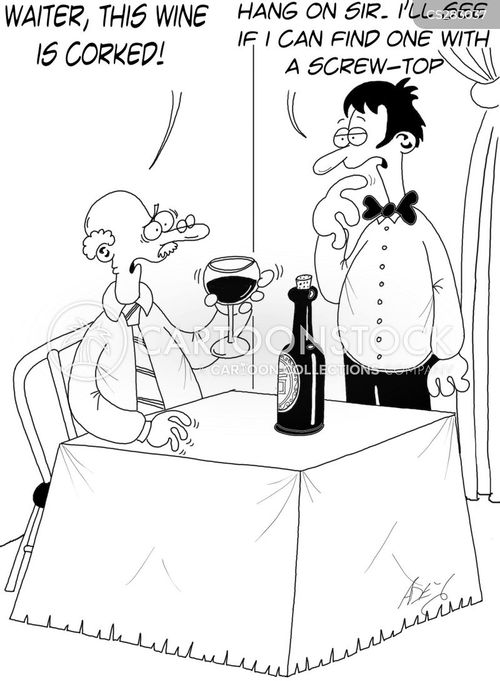 Corked Wine Cartoons and Comics - funny pictures from CartoonStock