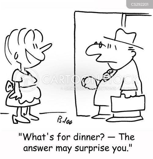Dinner Surprise Cartoons and Comics - funny pictures from CartoonStock