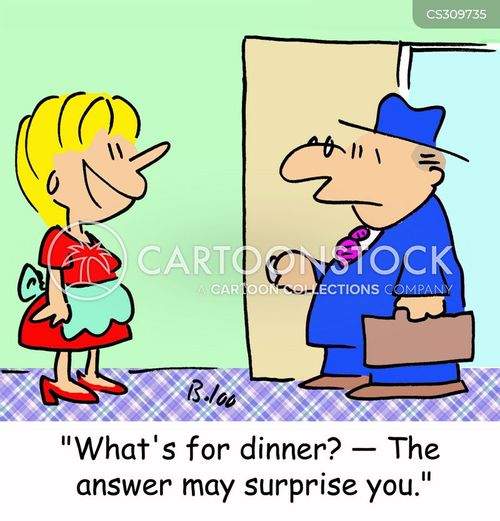 Easy Dinner Ideas Cartoons and Comics - funny pictures from CartoonStock