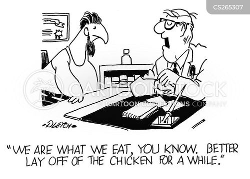 You Are What You Eat Cartoon A Funny Reminder To Eat Healthy Food