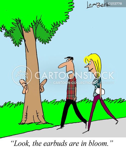Earbuds Cartoons and Comics - funny pictures from CartoonStock