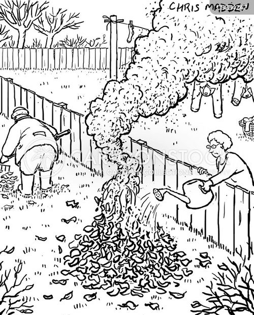 Garden Fire Cartoons and Comics - funny pictures from CartoonStock