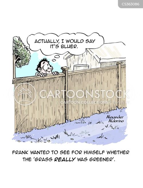 Grass Is Greener Cartoons and Comics - funny pictures from CartoonStock