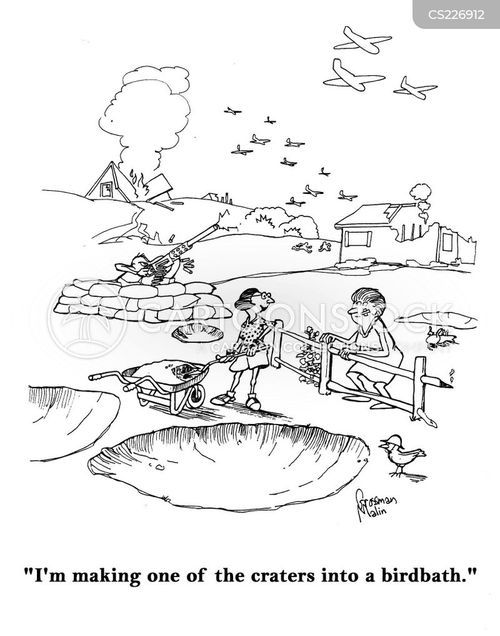 Bombing Raid Cartoons and Comics - funny pictures from CartoonStock