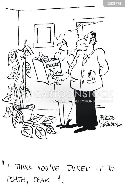 Talking To Plants Cartoons and Comics - funny pictures from CartoonStock