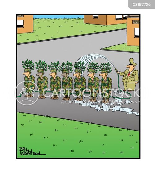 Army Camp Cartoons and Comics - funny pictures from CartoonStock