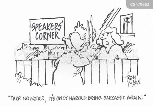 Speaker's Corner Cartoons and Comics - funny pictures from CartoonStock