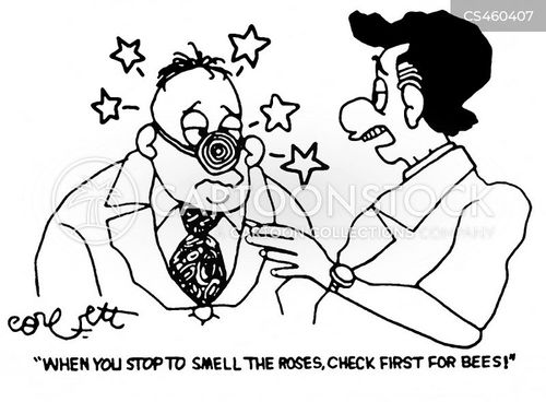 Bee Sting Cartoons and Comics - funny pictures from CartoonStock