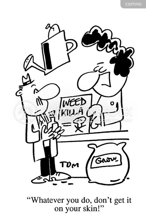Weed Killer Cartoons and Comics - funny pictures from CartoonStock