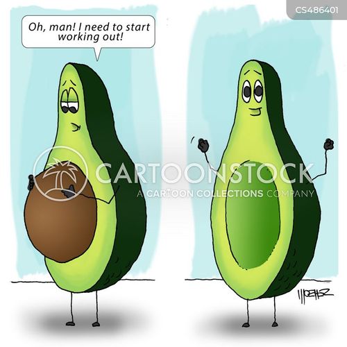 Avocado Cartoons and Comics - funny pictures from CartoonStock