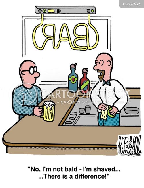 Shaved Head Cartoons and Comics - funny pictures from CartoonStock