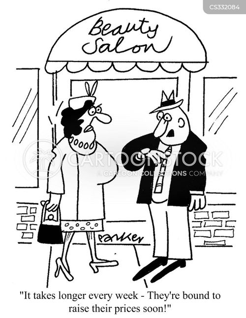 The Price Of Beauty Cartoons and Comics - funny pictures from CartoonStock