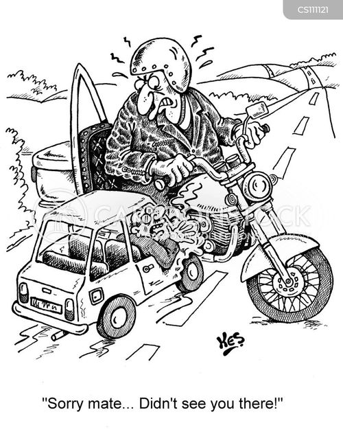 Motorbiker Cartoons and Comics - funny pictures from CartoonStock