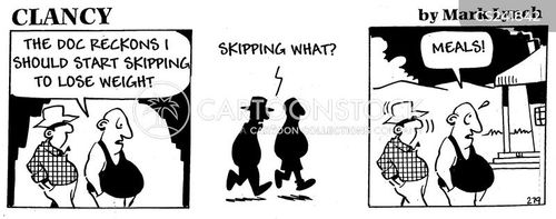 Skipping Meals Cartoons and Comics - funny pictures from CartoonStock