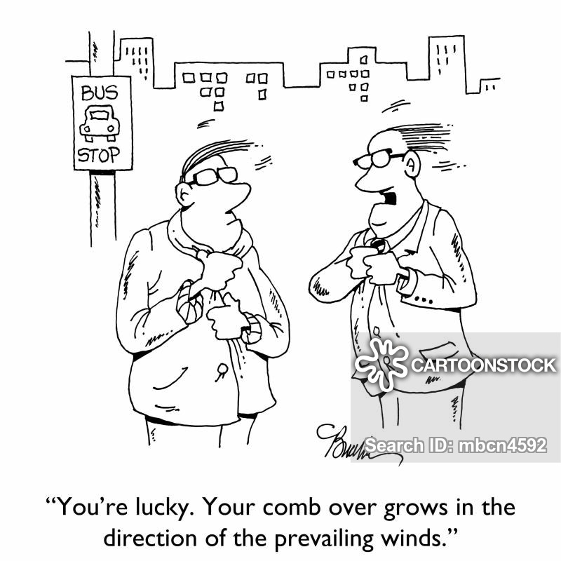 Combover Cartoons and Comics - funny pictures from CartoonStock
