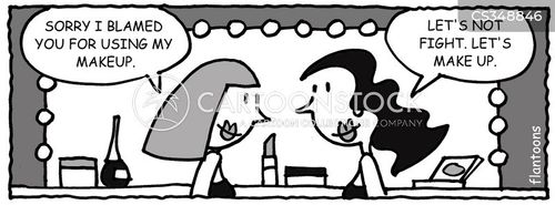 Too Much Makeup Cartoons and Comics - funny pictures from CartoonStock