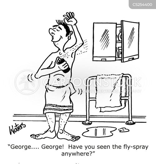 Fly Spray Cartoons and Comics - funny pictures from CartoonStock