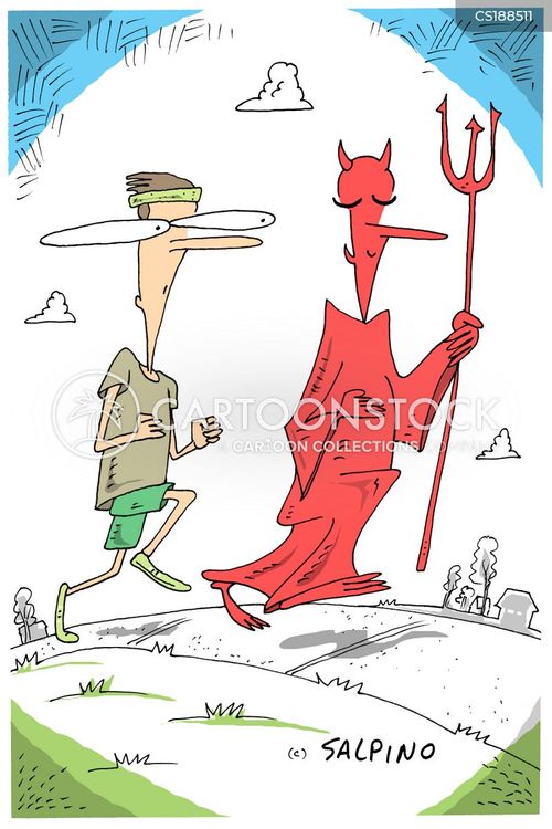 Running With The Devil Cartoons and Comics - funny pictures from ...