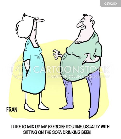 Exercise Routine Cartoons and Comics - funny pictures from CartoonStock