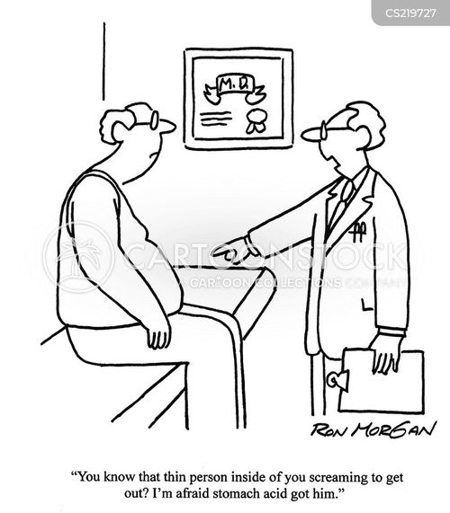 Cartoon Stomach Acid