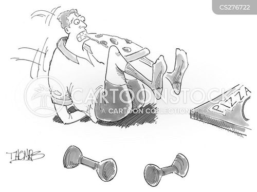 Food At The Gym Cartoons and Comics - funny pictures from CartoonStock