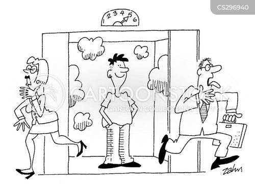 Stuck Elevator Cartoons and Comics - funny pictures from CartoonStock