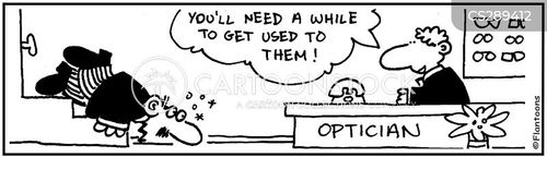 New Glasses Cartoons and Comics - funny pictures from CartoonStock