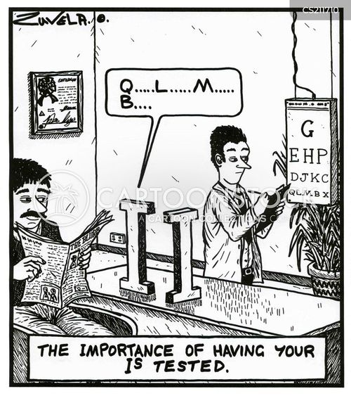 Eye Health Assessment Cartoons and Comics - funny pictures from ...