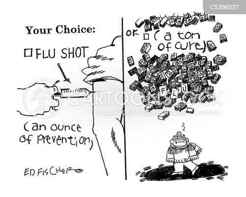 Flu Shot Cartoons and Comics - funny pictures from CartoonStock