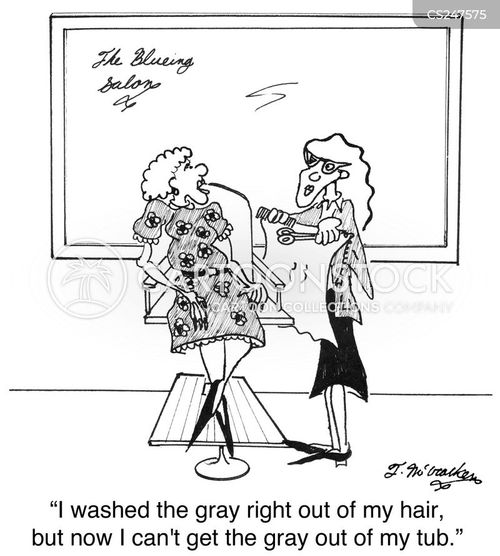 Gray Hair Cartoons and Comics - funny pictures from CartoonStock