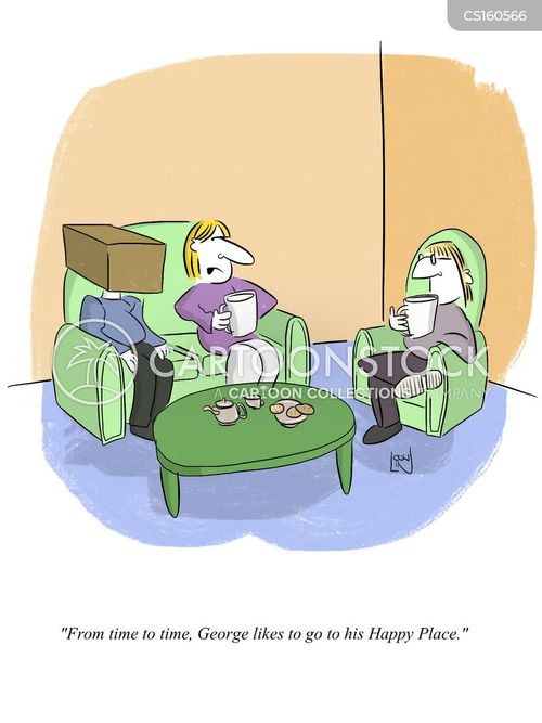Happy Place Cartoons and Comics - funny pictures from CartoonStock