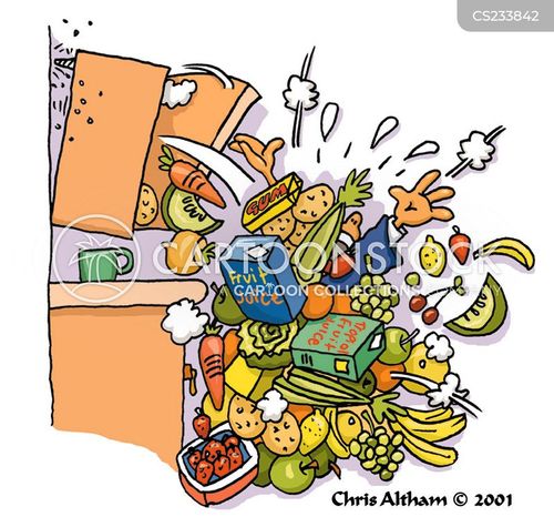 Squashed Food Cartoons and Comics - funny pictures from CartoonStock