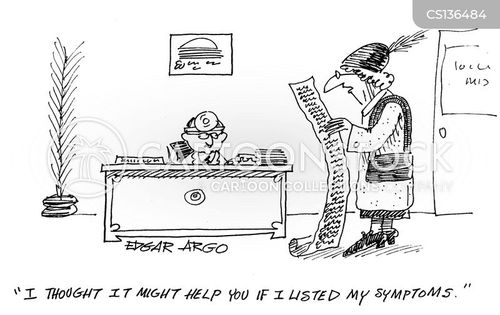 Patient Symptoms Cartoons and Comics - funny pictures from CartoonStock