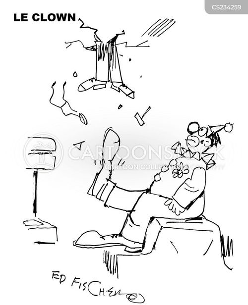 Clown Trick Cartoons and Comics - funny pictures from CartoonStock