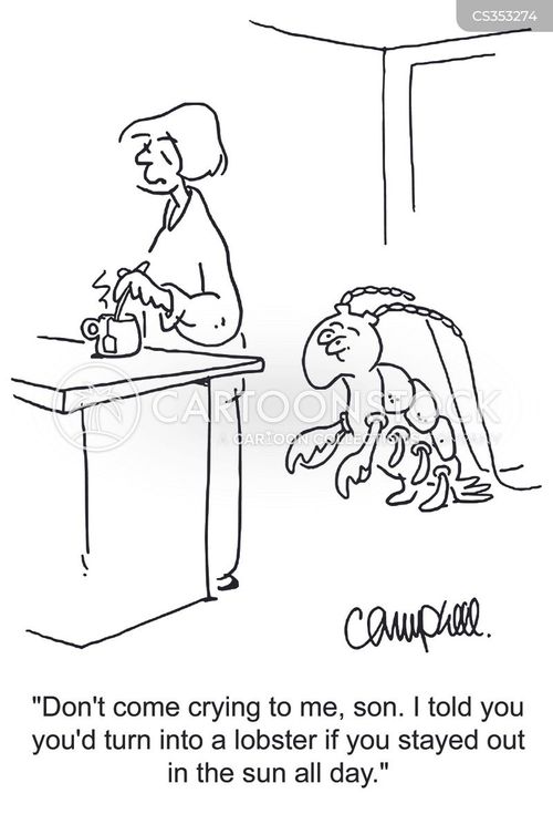 Sunburned Cartoons and Comics - funny pictures from CartoonStock