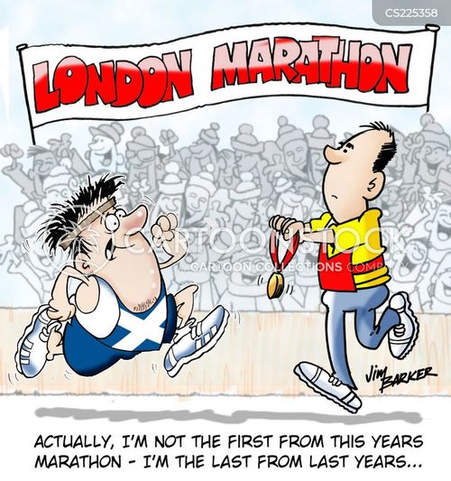 Finish Line Cartoons and Comics - funny pictures from CartoonStock