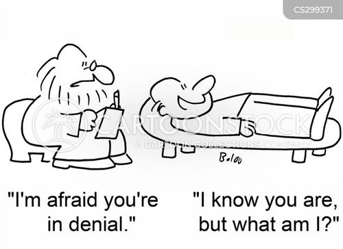 In Denial Cartoons and Comics - funny pictures from CartoonStock
